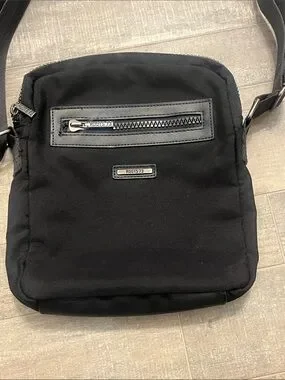 Roots | Bags | Roots Black Nylon Messenger Crossbody For Men | Poshmark